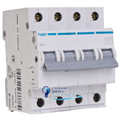 Підключення автоматів Hager - 1P, 2P, 3P, 4P | SEK